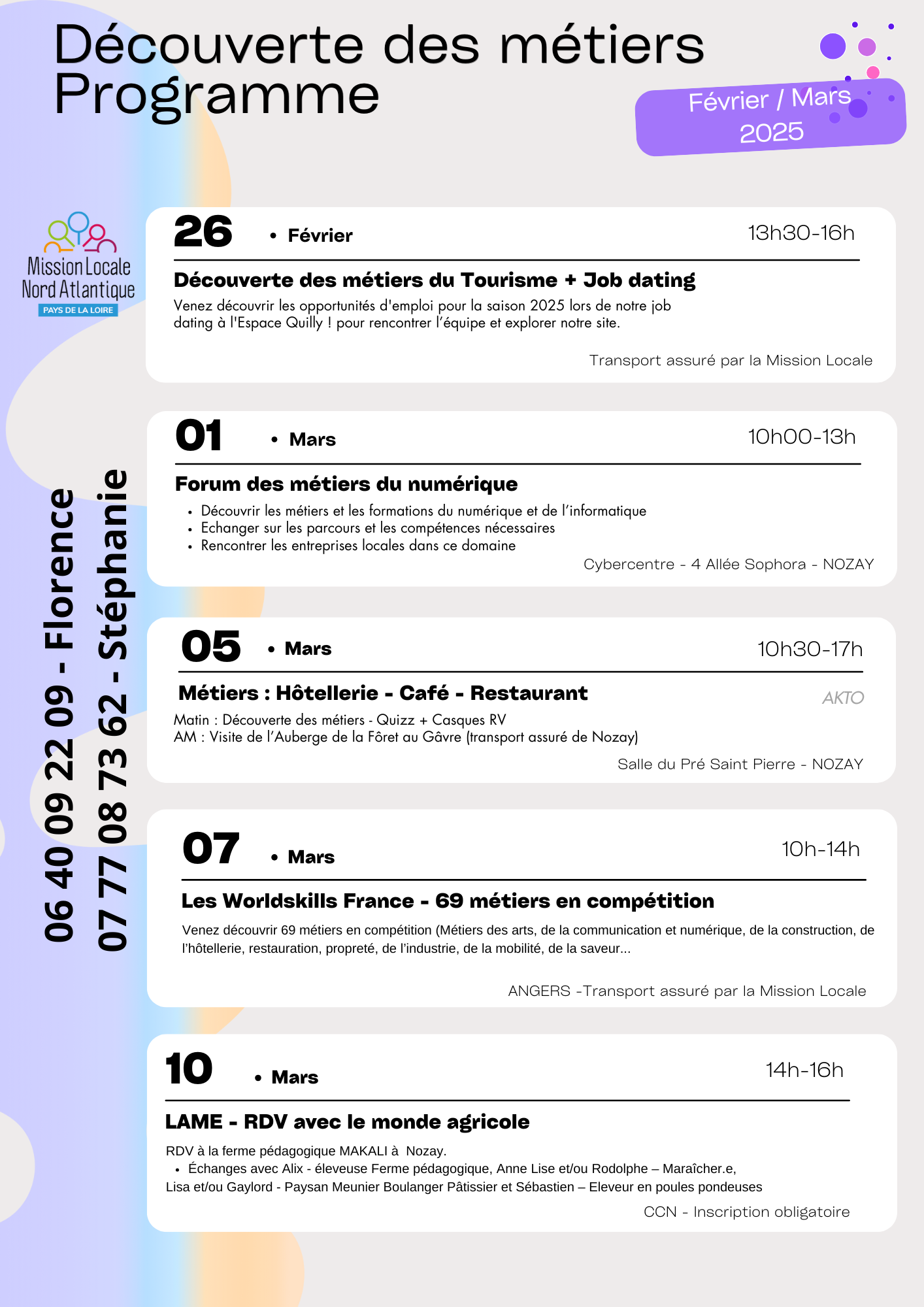 Programme découverte des métiers Fév - mars - Mission Locale Nord ...
